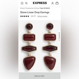 Express | Jewelry | Nwt Express Stone Linear Drop Earrings From | Poshmark